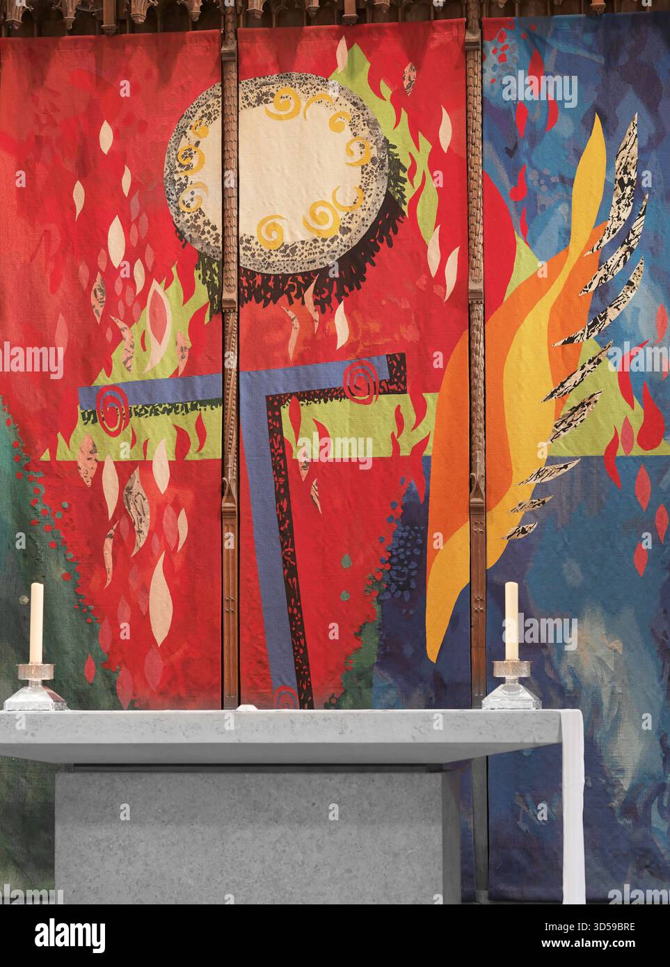 Tapestry, of God as Trinity - Father, Son and Holy Spirit - behind the ...
