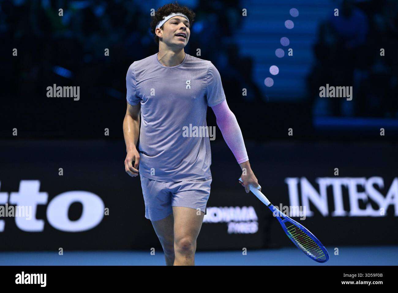 Ben Shelton (USA) during the singles match between Jannik Sinner (ITA ...