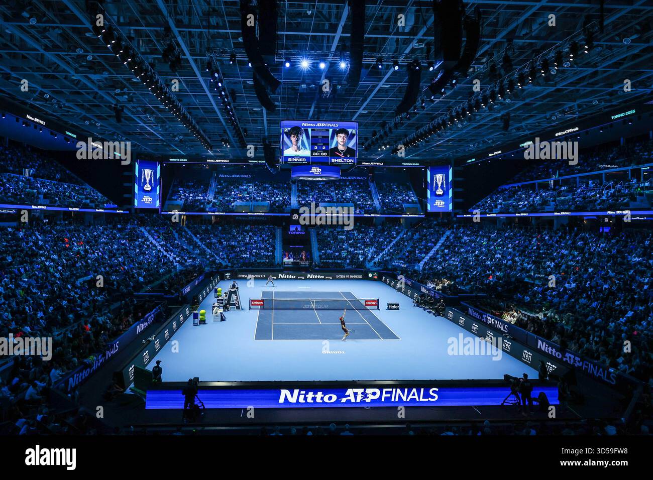 View inside the Arena during Men's Singles Group Stage match against ...