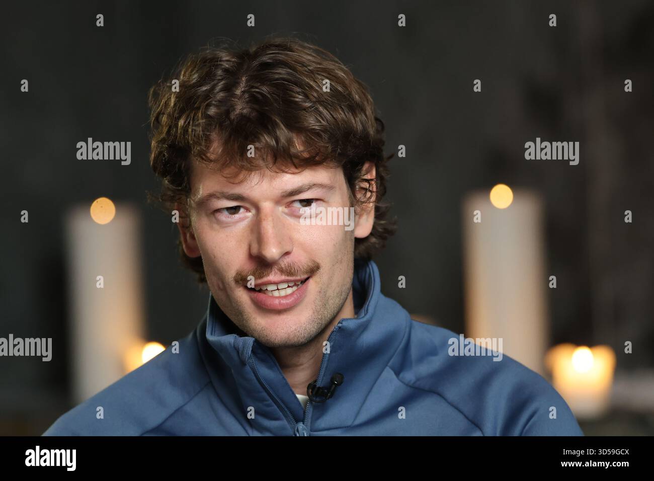 Geilo 20251114. Sturla Holm Lægreid during the media meeting with ...