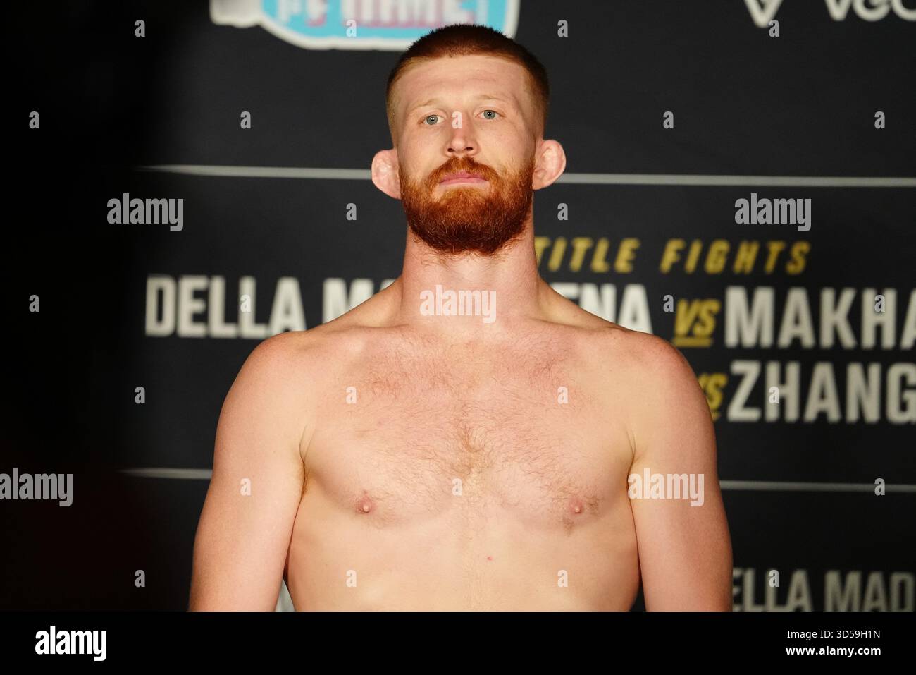 NEW YORK CITY, NY- NOVEMBER 14:Bo Nickal steps on the scale for the ...