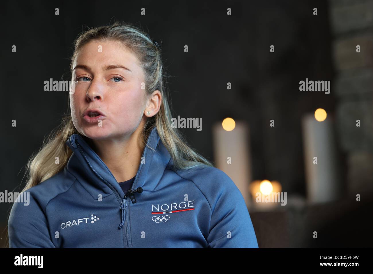 Geilo 20251114. Ingrid Landmark Tandrevold during the media meeting ...