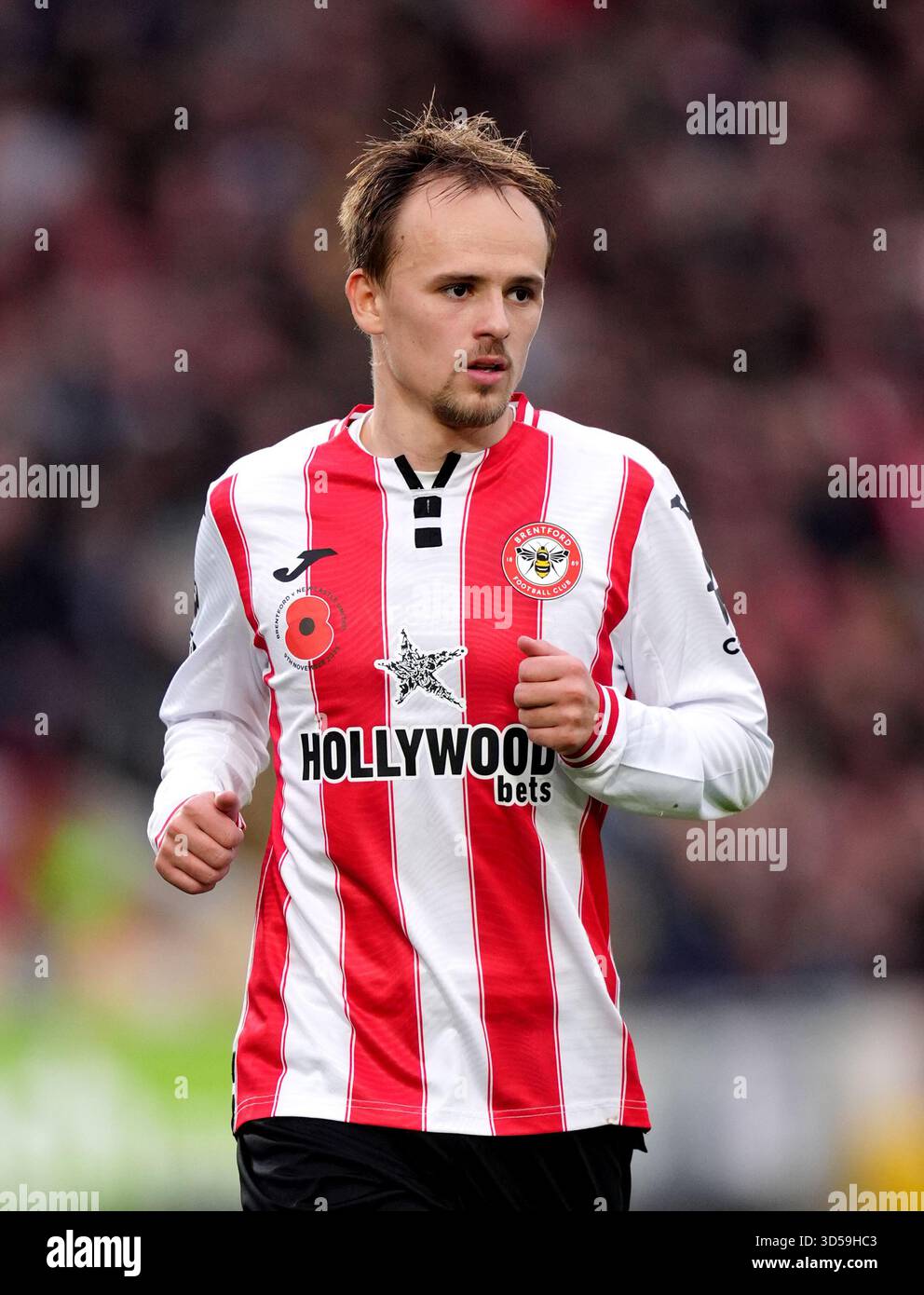 Brentford's Mikkel Damsgaard during the Premier League match at Gtech ...
