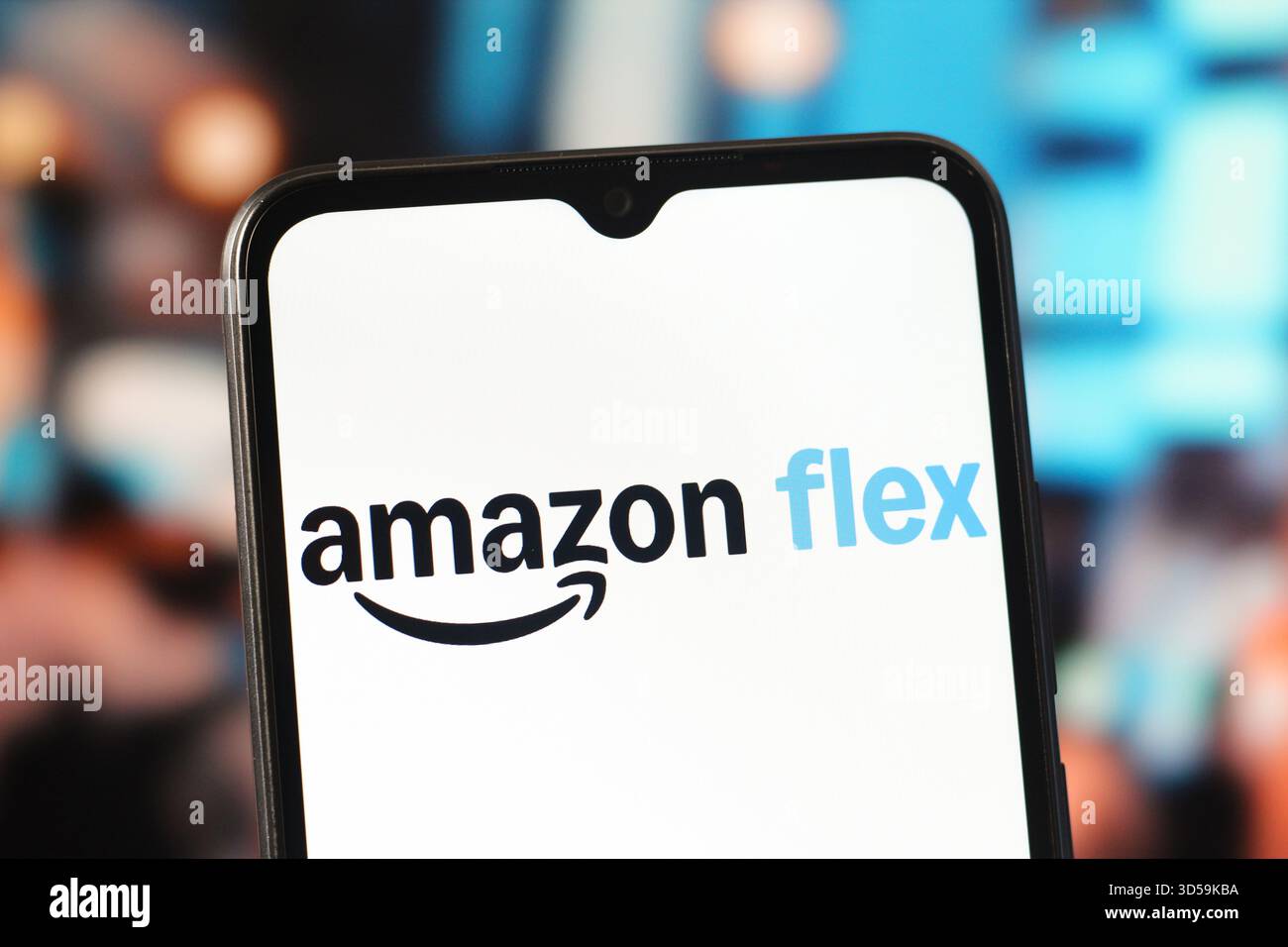 November 14, 2025, Canada: In this photo illustration, the Amazon Flex ...