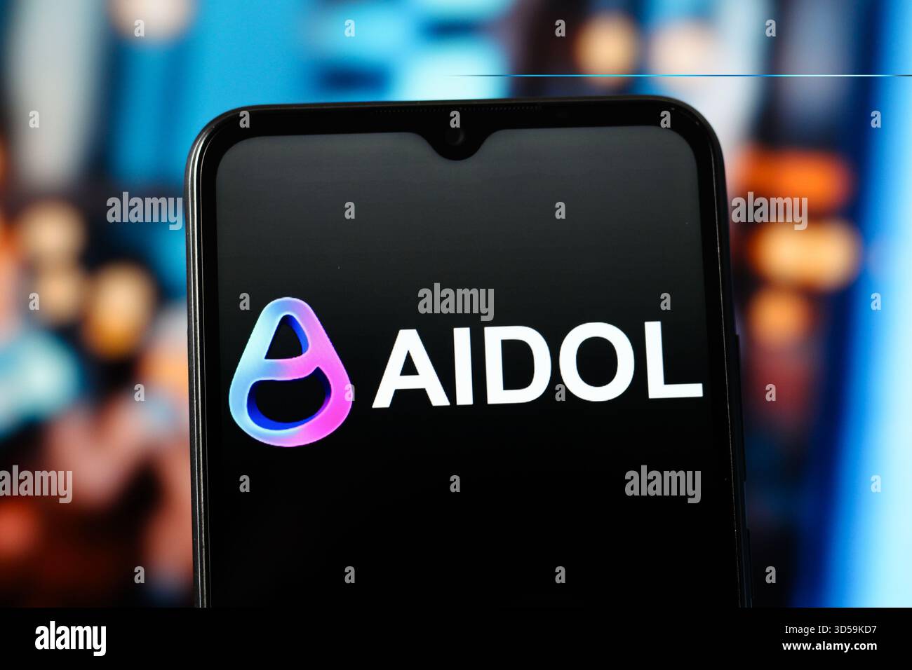 November 14, 2025, Canada: In this photo illustration, the AIDOL Tech ...