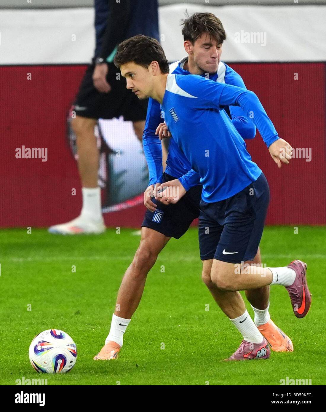 Greece's Konstantinos Karetsas during a training session at the ...