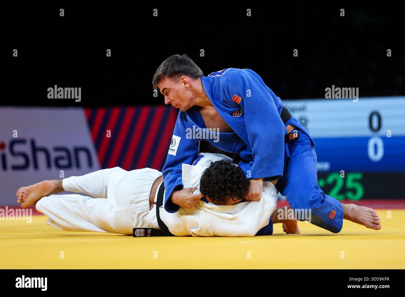 Miguel Gago of Portugal competes against Bence Pongracz of Hungary in ...