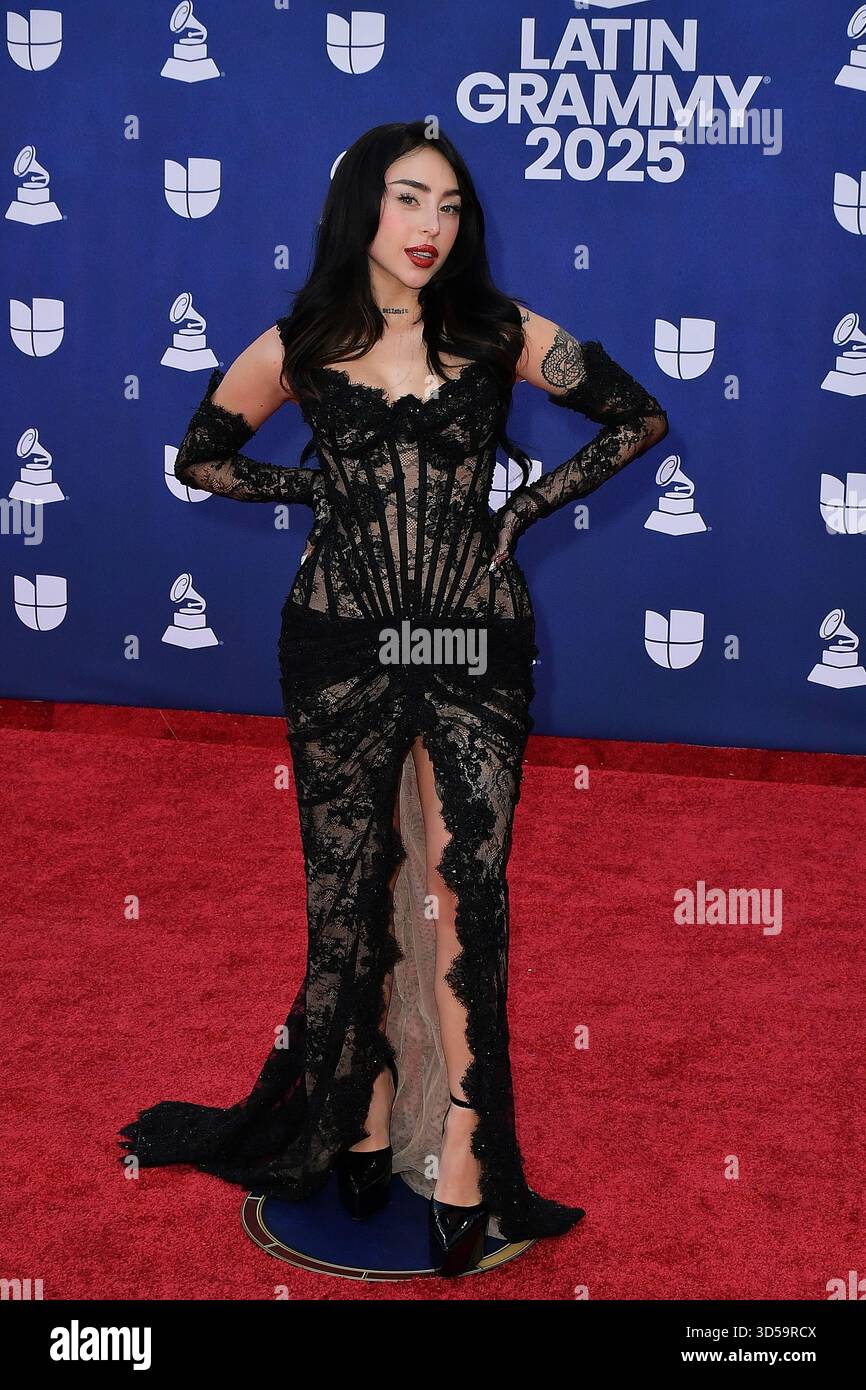 Nicki Nicole attends The 26th Annual Latin GRAMMY Awards at MGM Grand ...