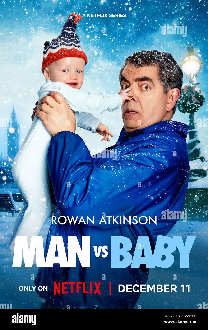 Man vs Baby Rowan Atkinson Stock Photo - Alamy