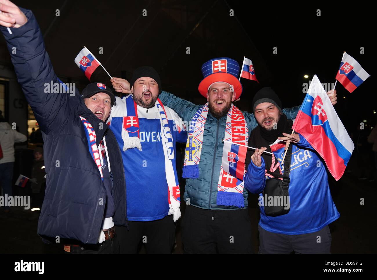 Slovakia fans ahead of the 2026 FIFA World Cup European Qualifying ...