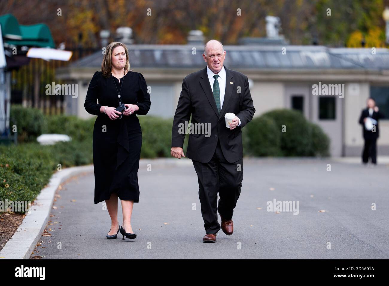 White House Border Czar Tom Homan gives remarks to the media outside ...