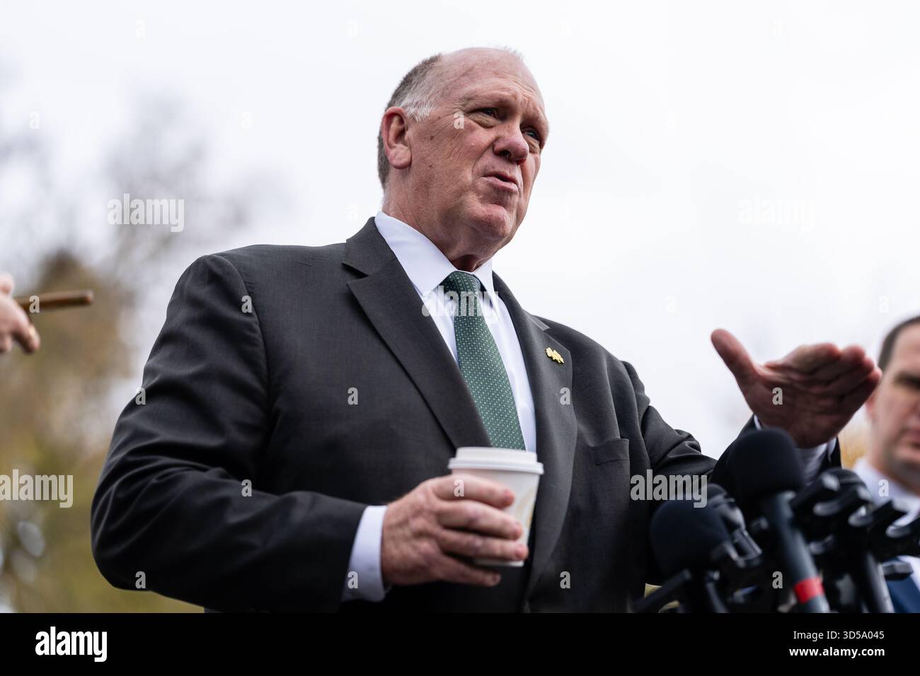 White House border czar Tom Homan speaks outside the West Wing of the ...