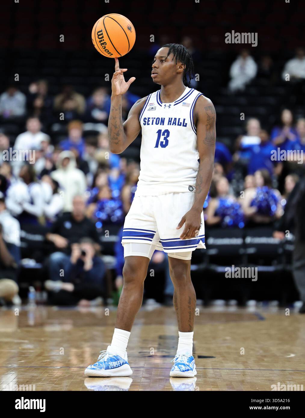 Nov 13, 2025; Newark, New Jersey, USA; Seton Hall guard Trey Parker (13 ...