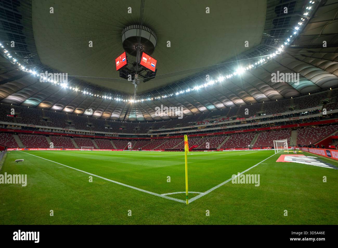 A general view of PGE Narodowy Stadium prior the FIFA World Cup 2026 ...