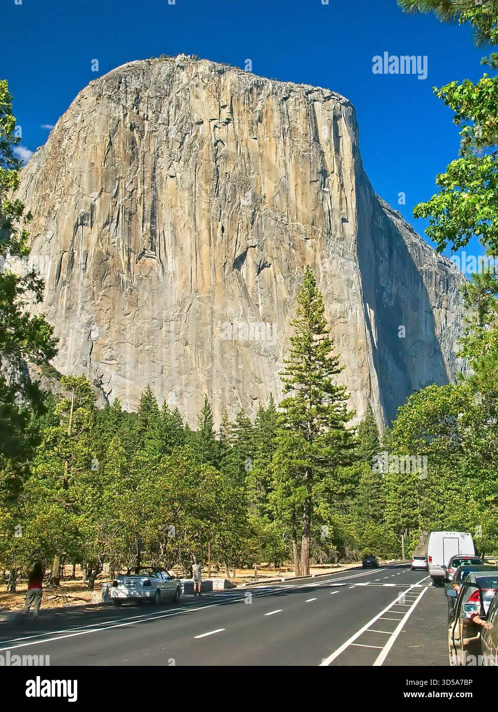 Composed of granite, El Capitan rises 3,000 feet from the Yosemite ...