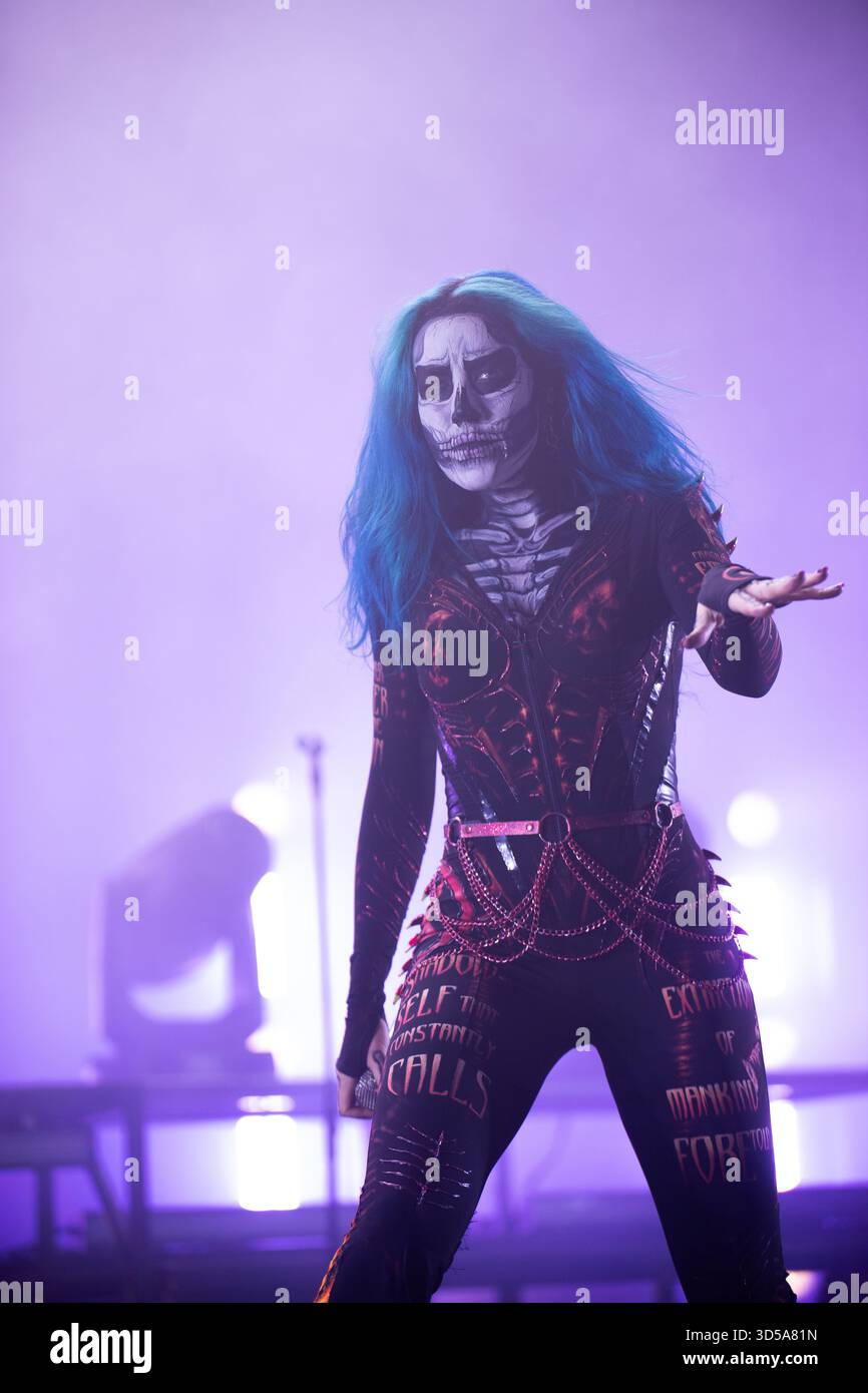 Arch enemy performs live at the o2 Apollo Manchester uk, 31st October ...