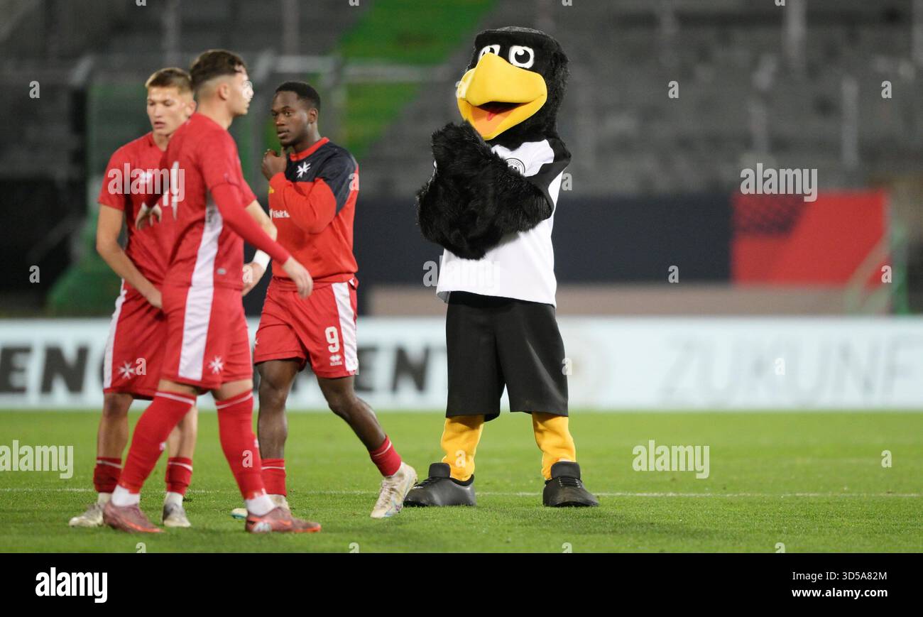 Mascot Paule (Germany) Fuerth, November 14, 2025, Football, U21, UEFA ...