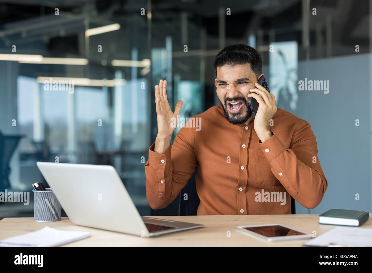 Angry aggressive frustrated indian business hi-res stock photography ...