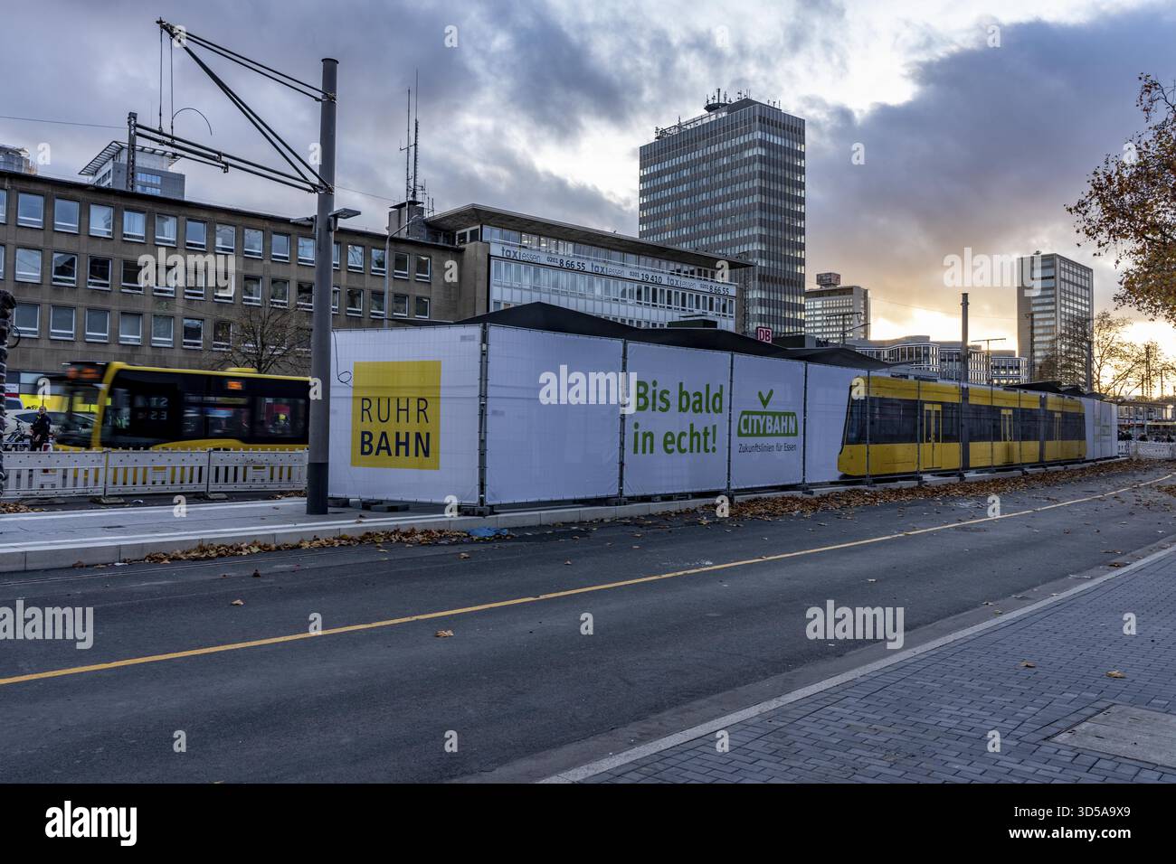 Construction site of the stop at the main train station, for the new ...