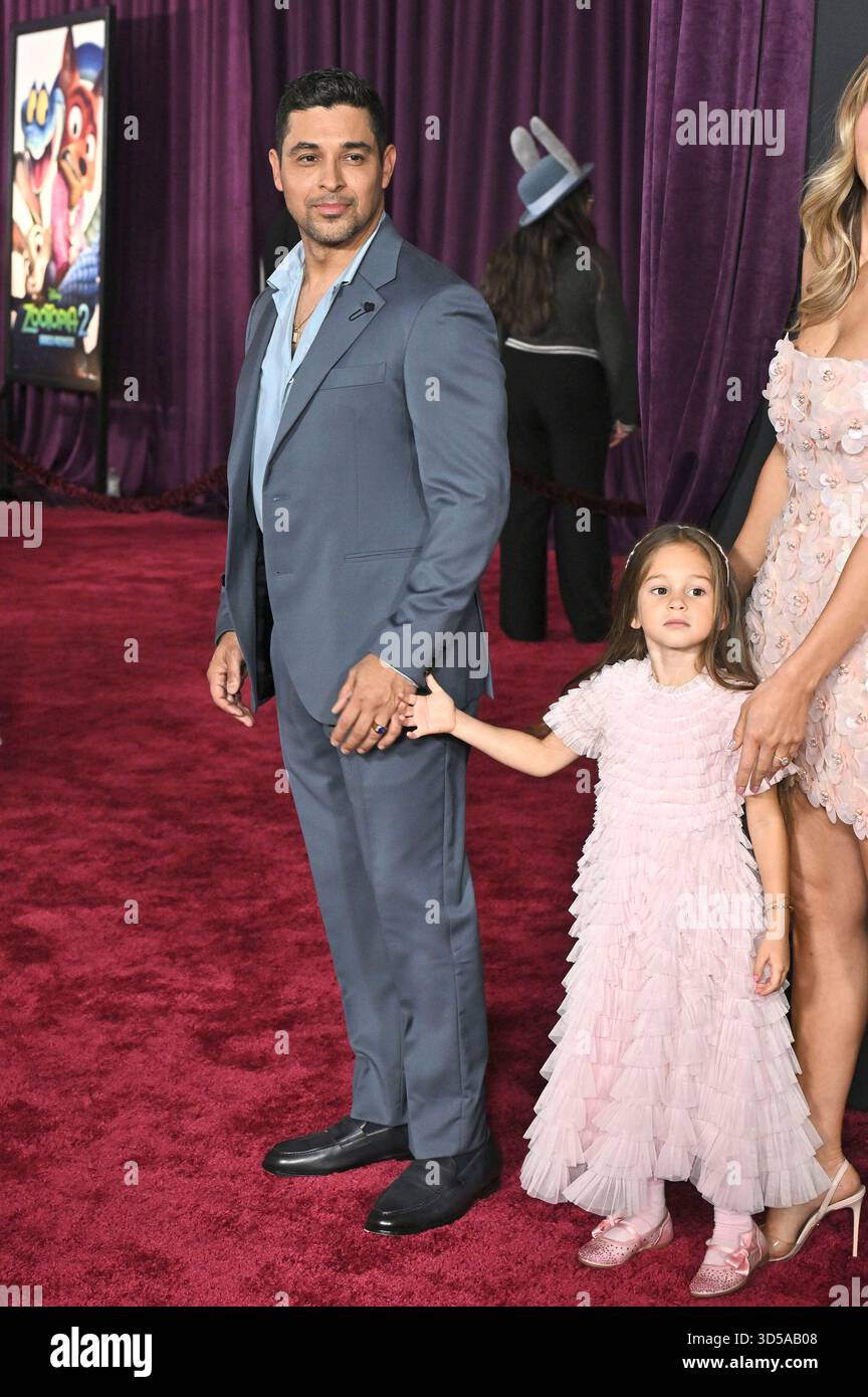 Wilmer Valderrama with daughter Nakano Valderrama at the world premiere ...