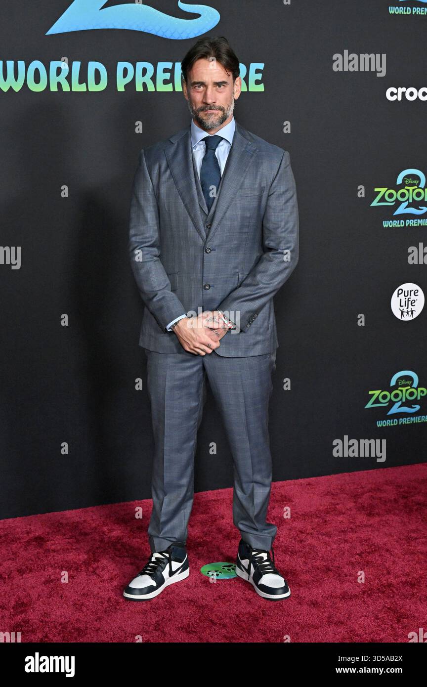 CM Punk at the world premiere of the animated film 'Zootopia 2' at the ...