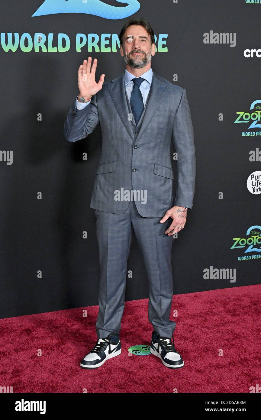 CM Punk at the world premiere of the animated film 'Zootopia 2' at the ...
