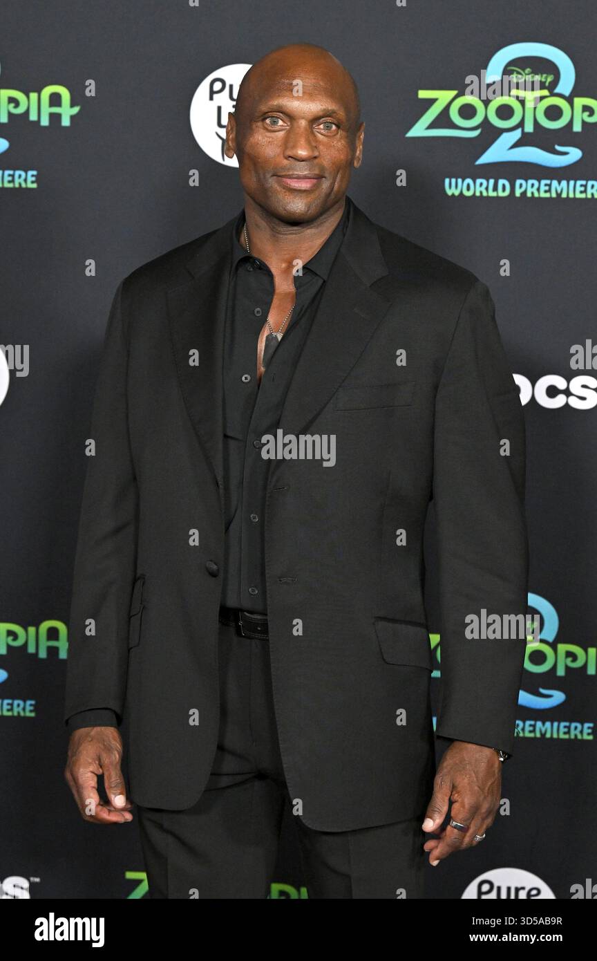 Mark Rhino Smith at the world premiere of the animated film 'Zootopia 2 ...