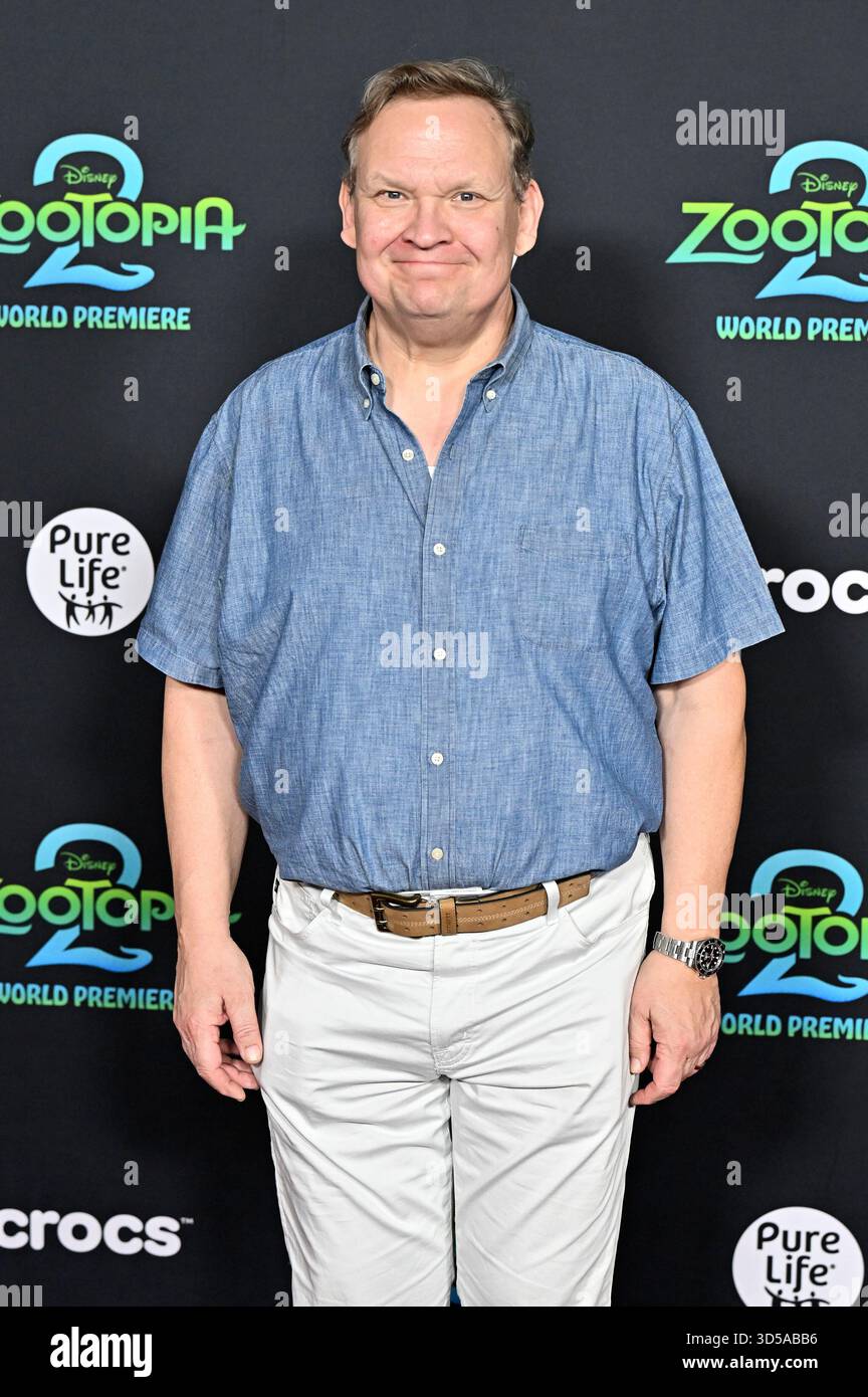 Andy Richter at the world premiere of the animated film 'Zootopia 2' at ...