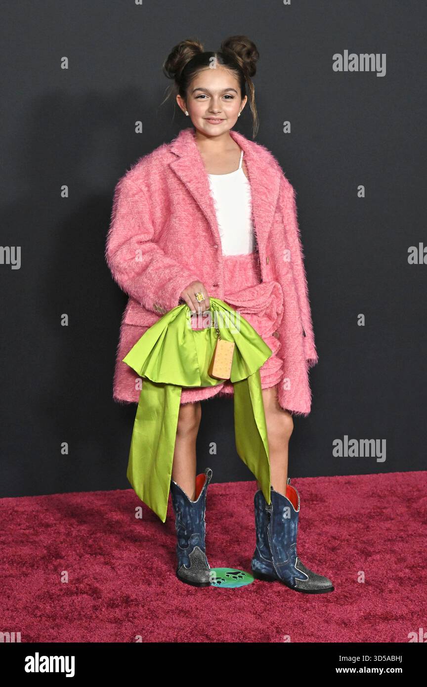 Taylen Biggs at the world premiere of the animated film 'Zootopia 2' at ...