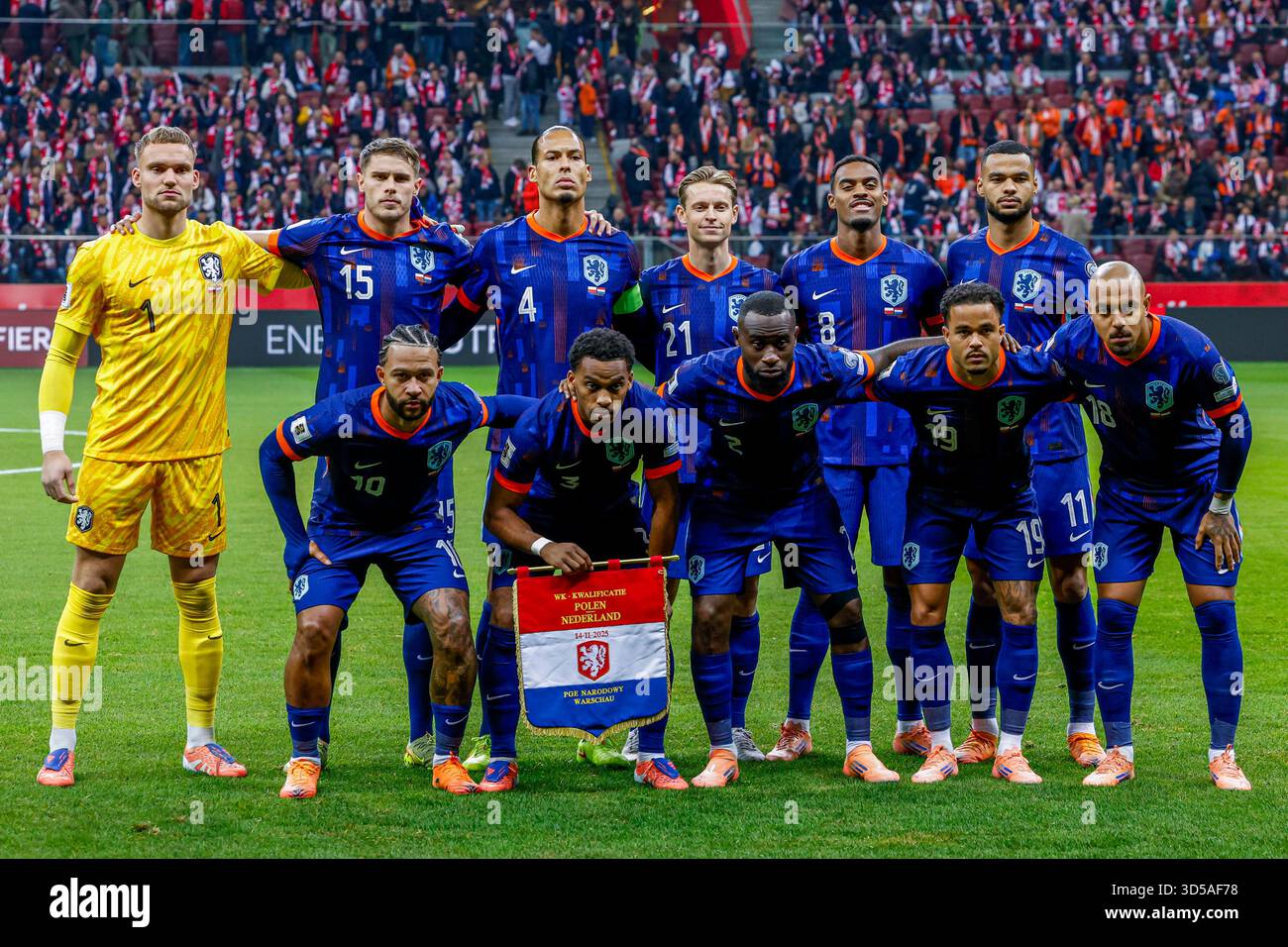 team photo of the Netherlands, goalkeeper Bart Verbruggen of the ...