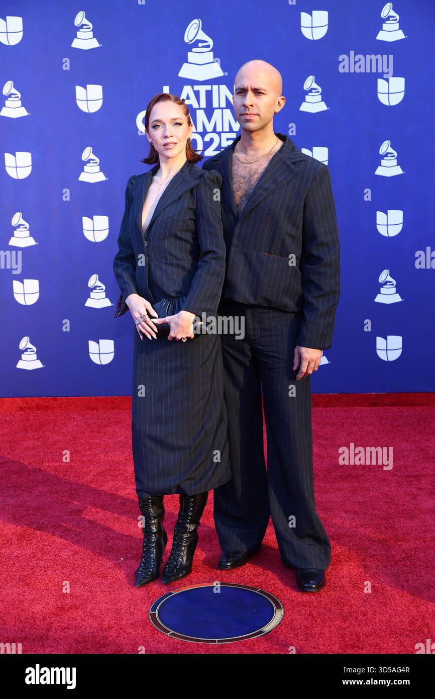 Ivanna Zych, Armando Lopez at arrivals for 26th Annual Latin Grammy ...