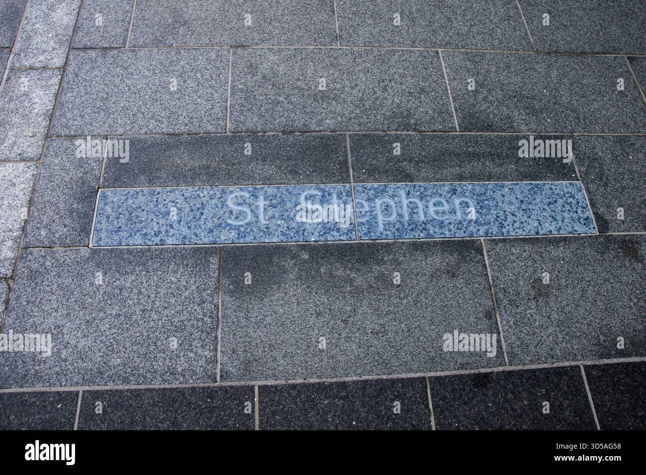 The Canadian Trail St. Stephen New Brunswick sign at Canada Place in ...