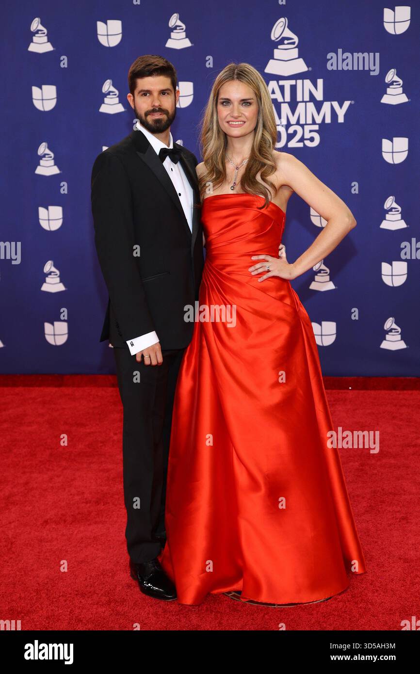 Guest, Isabel Dobarro at arrivals for 26th Annual Latin Grammy Awards ...