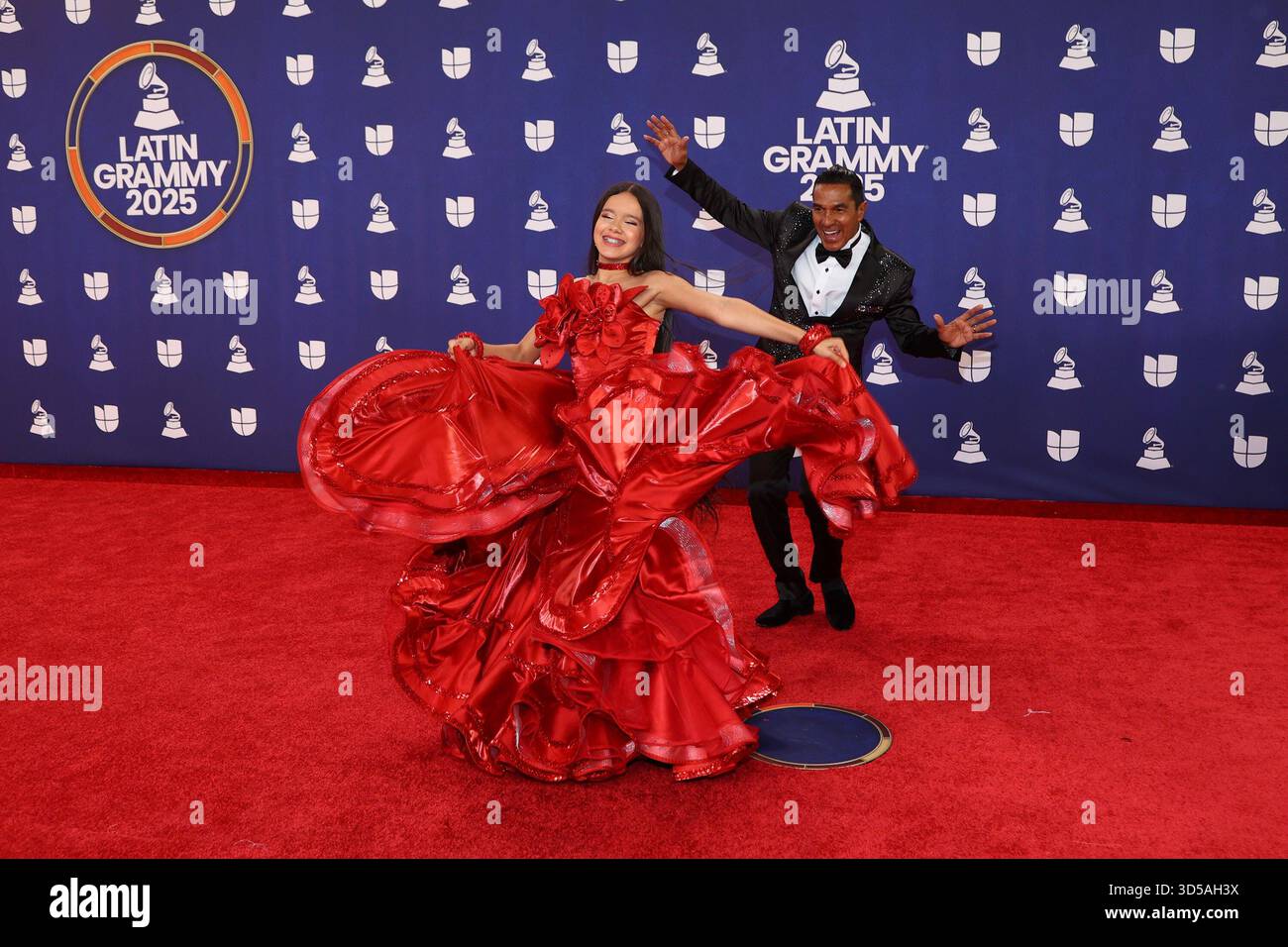 Sharon Acosta, Checo Acosta at arrivals for 26th Annual Latin Grammy ...