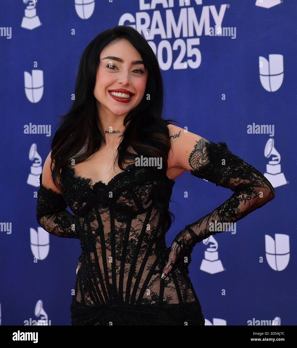 Nicki Nicole attends The 26th Annual Latin GRAMMY Awards at MGM Grand ...