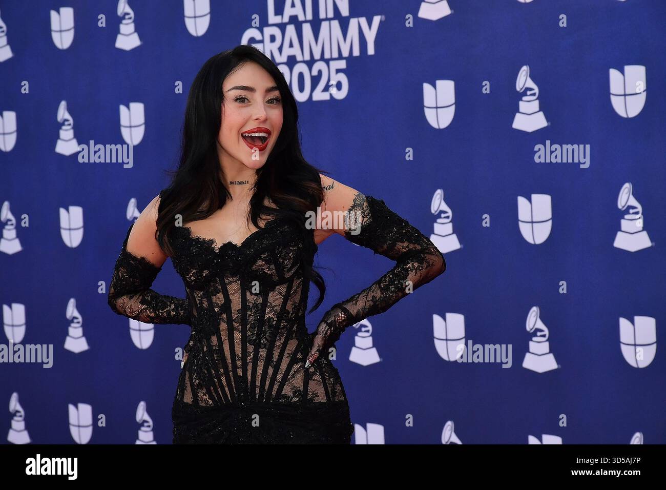 Nicki Nicole attends The 26th Annual Latin GRAMMY Awards at MGM Grand ...
