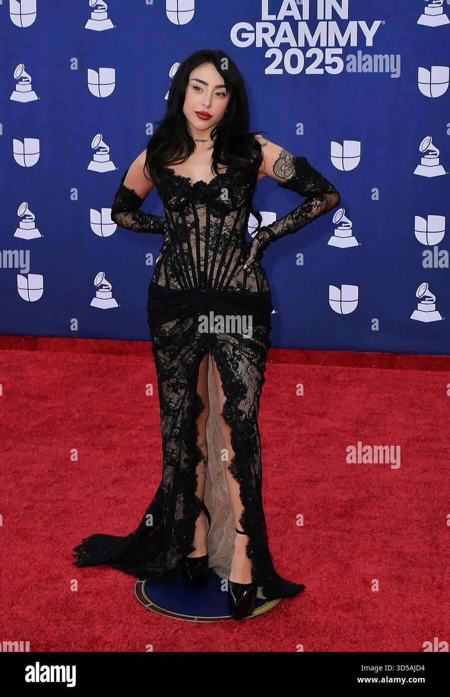 Nicki Nicole attends The 26th Annual Latin GRAMMY Awards at MGM Grand ...