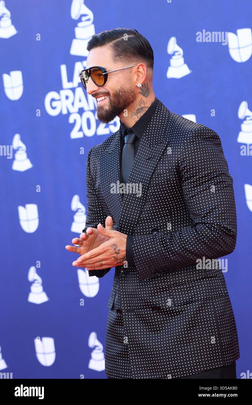 Maluma at arrivals for 26th Annual Latin Grammy Awards - Part 2, MGM ...