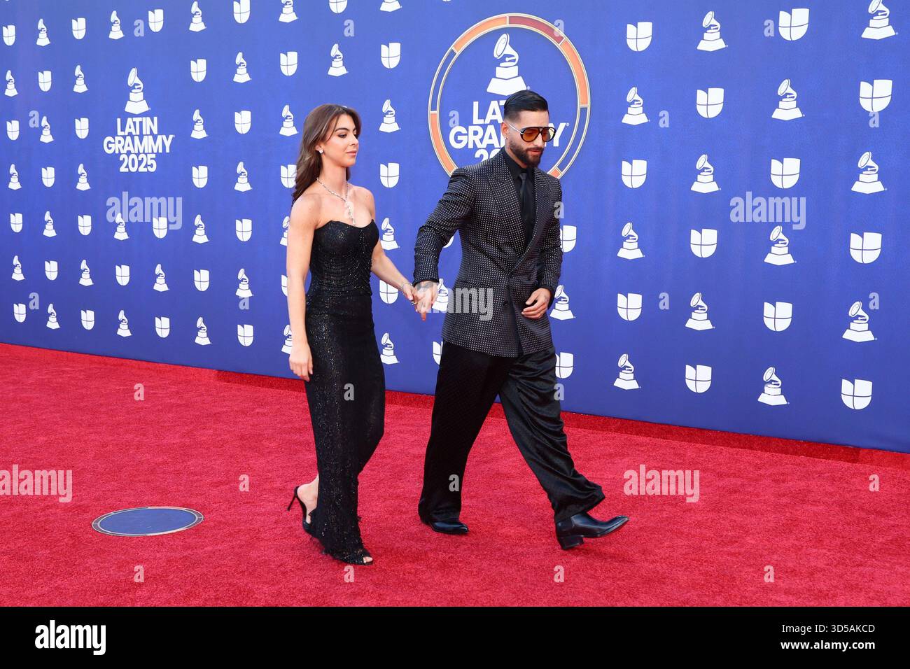Susana Gomez, Maluma at arrivals for 26th Annual Latin Grammy Awards ...