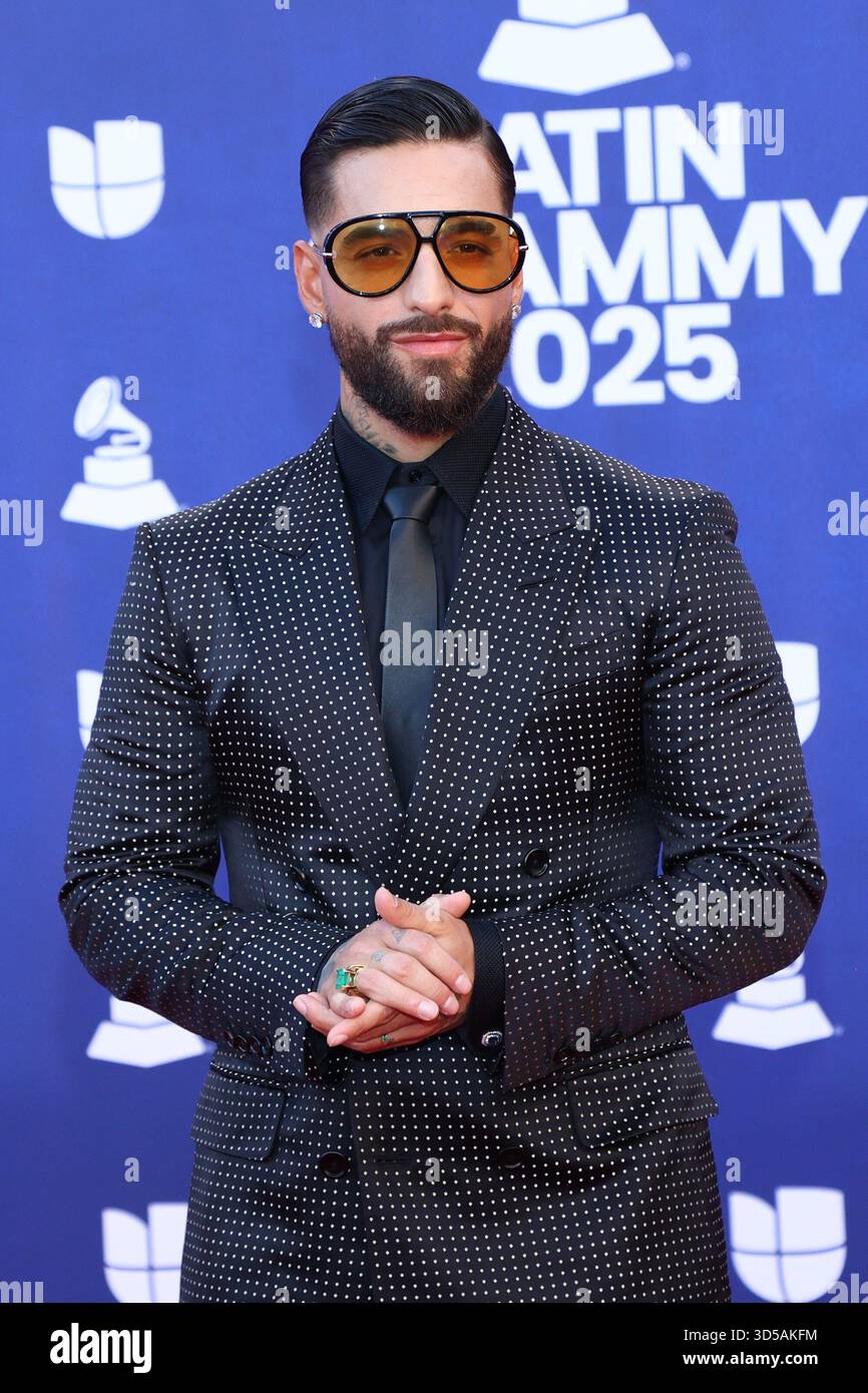 Maluma at arrivals for 26th Annual Latin Grammy Awards - Part 2, MGM ...