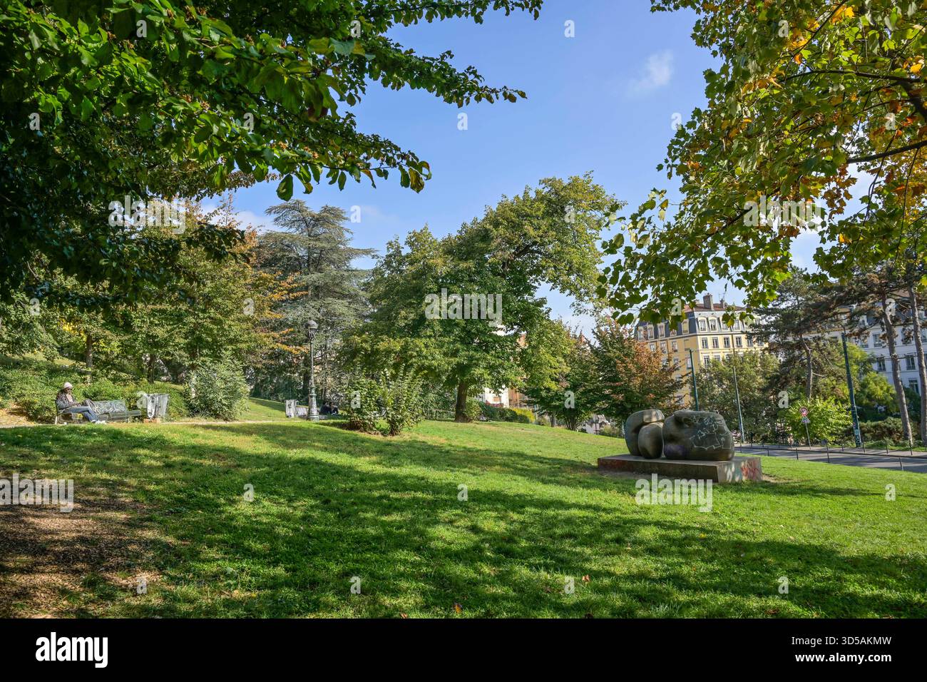 Park Jardin des Plantes, Viertel La Croix-Rousse, Altstadt, Lyon ...