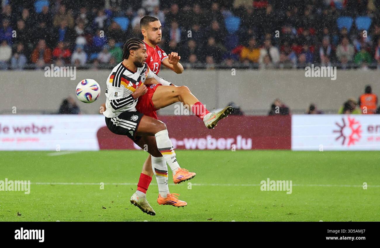 From left: Serge Gnabry (Germany), Dirk Carlson Luxembourg, November 14 ...
