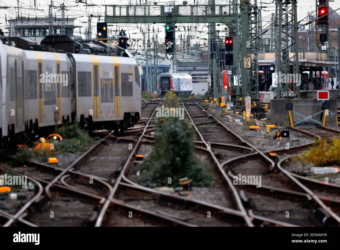 Impression of Cologne Central Station: Trains and railcars on the ...