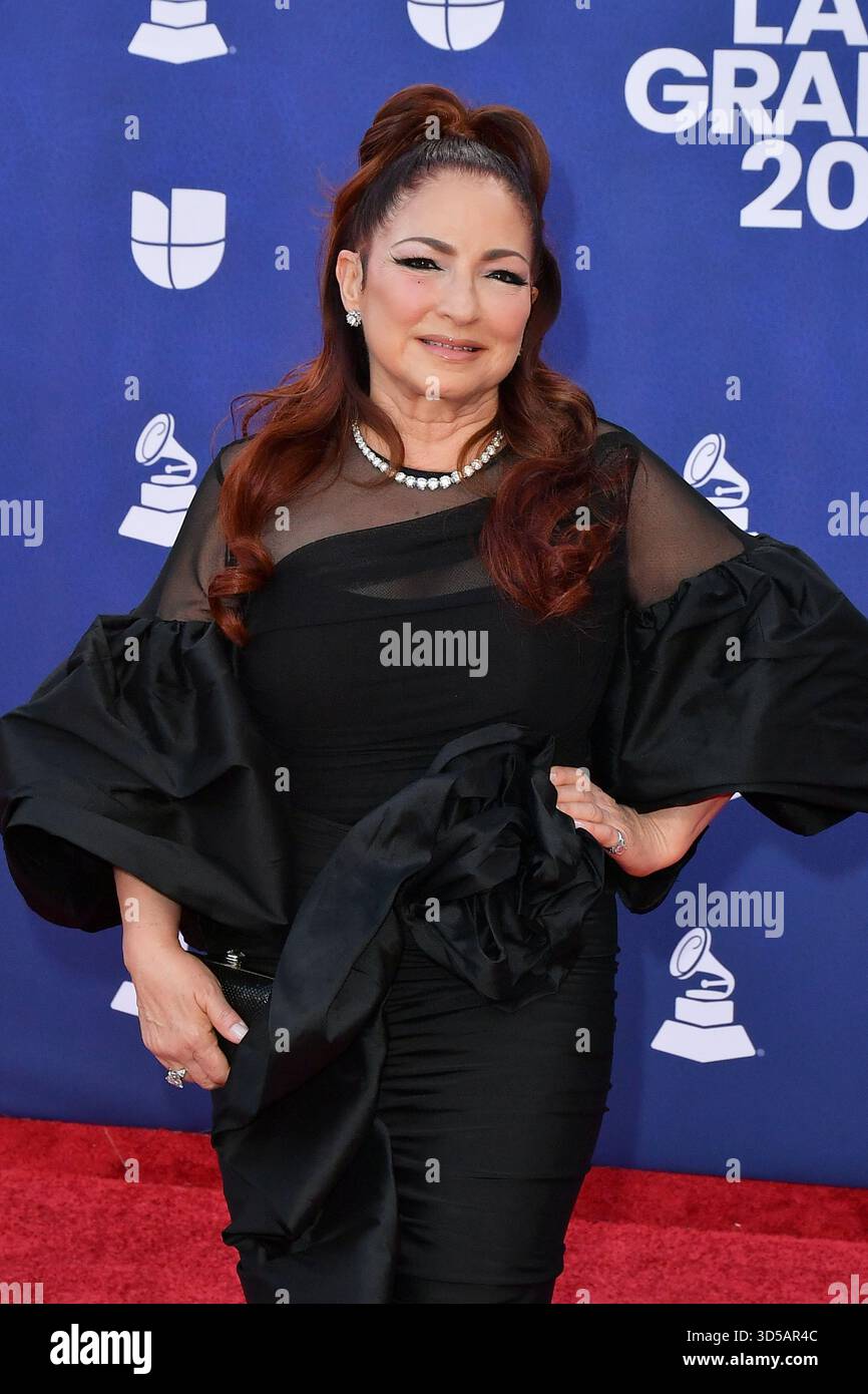 Gloria Estefan attends The 26th Annual Latin GRAMMY Awards at MGM Grand ...
