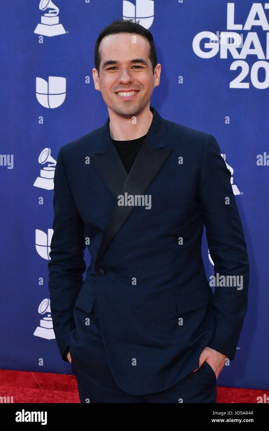 Edgar Barrera attends The 26th Annual Latin GRAMMY Awards at MGM Grand ...