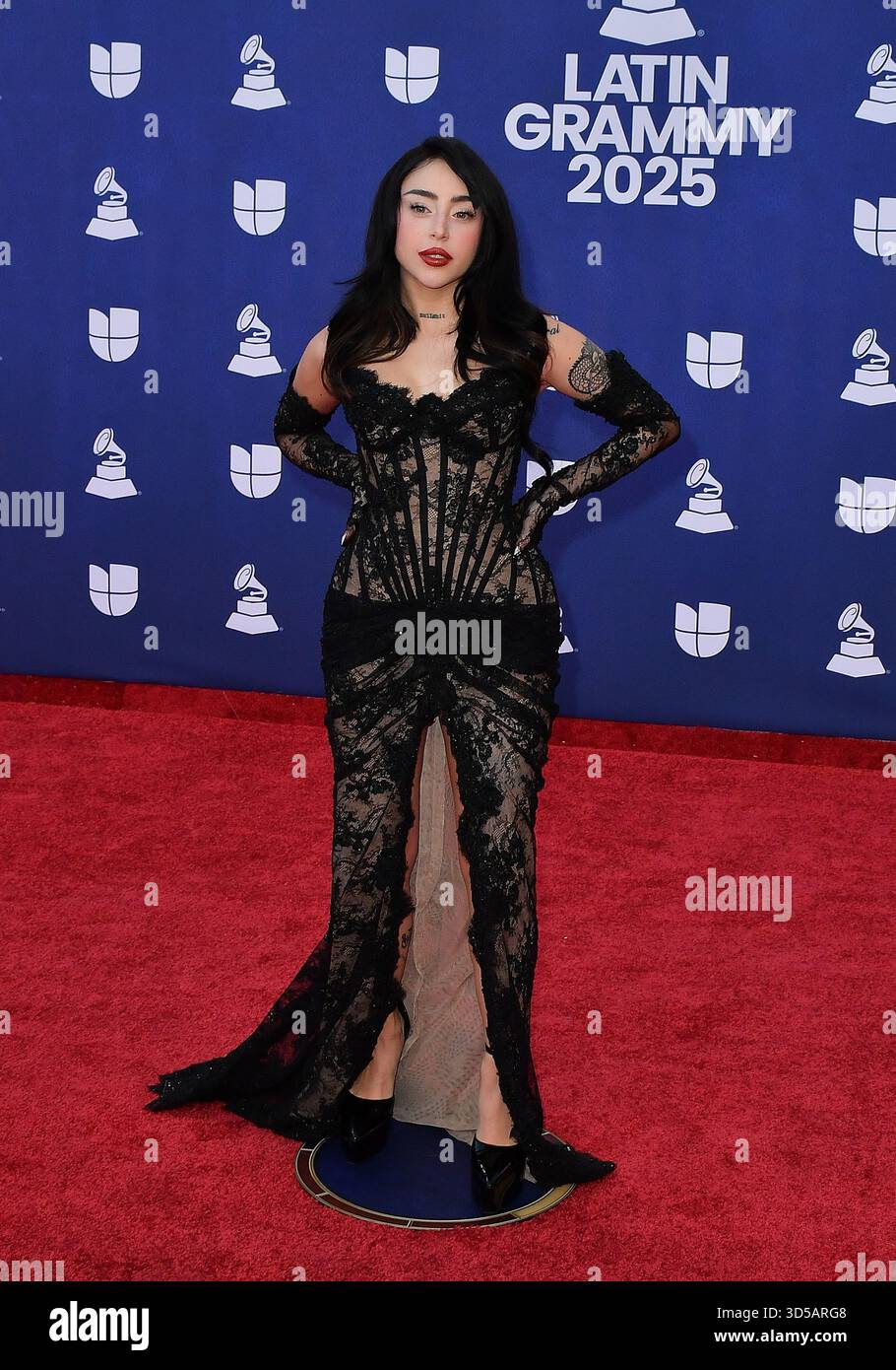 Nicki Nicole attends The 26th Annual Latin GRAMMY Awards at MGM Grand ...