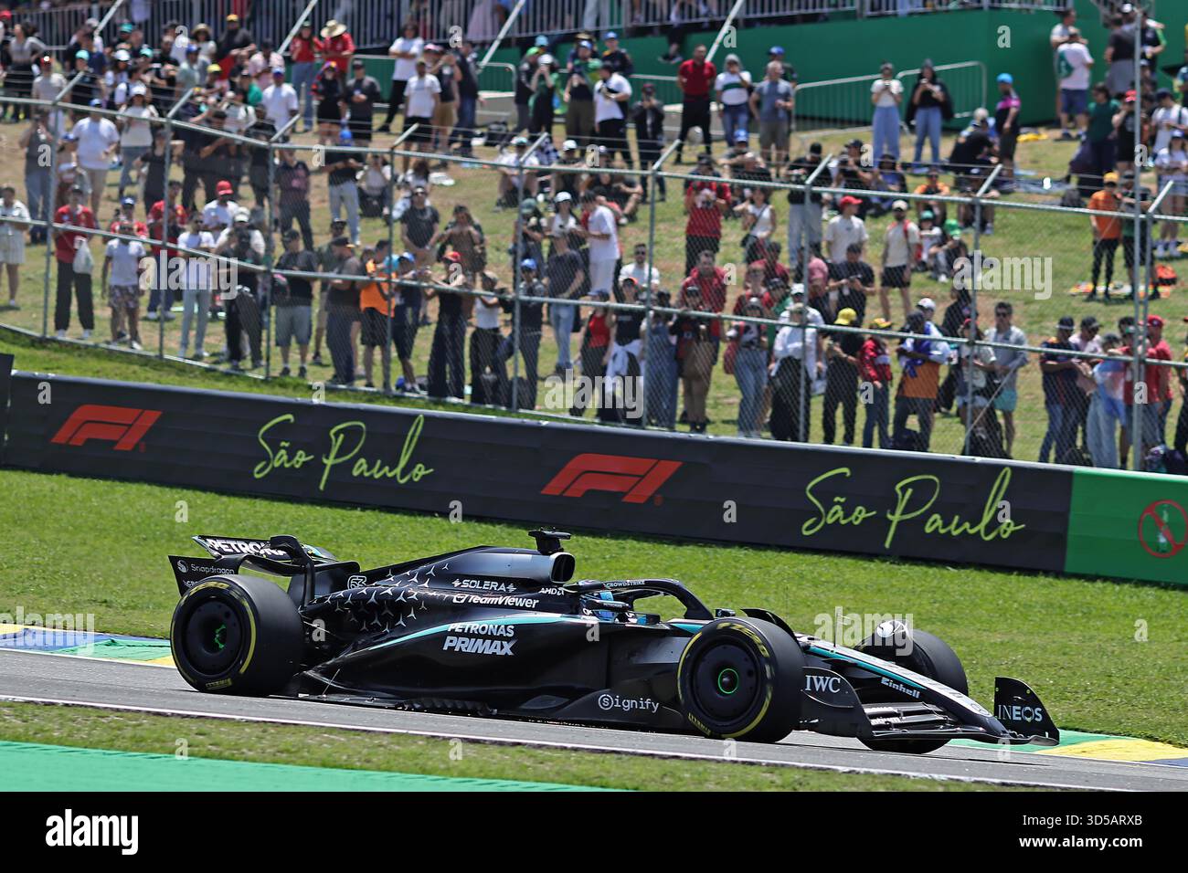 7th November 2925; Sao Paulo, Brazil George Russell (GBR) Mercedes AMG ...
