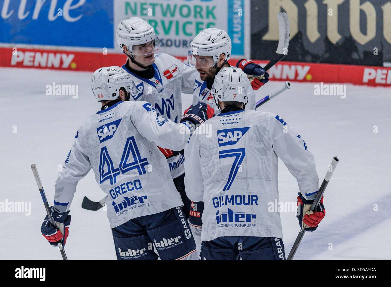 John Gilmour (Adler Mannheim #7) & Anthony Greco (Adler Mannheim #44 ...