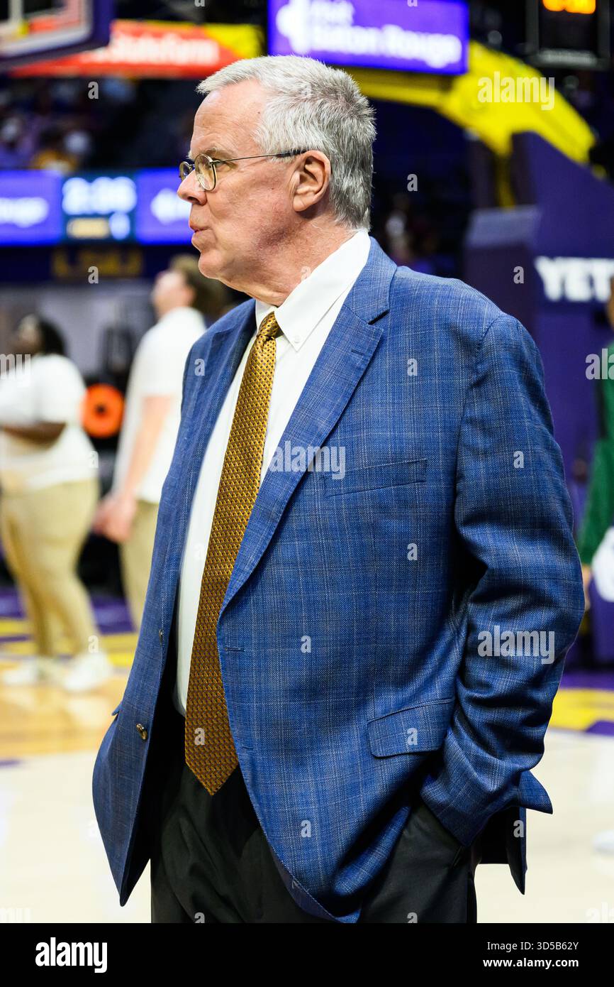 LSU associate head coach Bob Starkey during pregame in a NCAA college ...