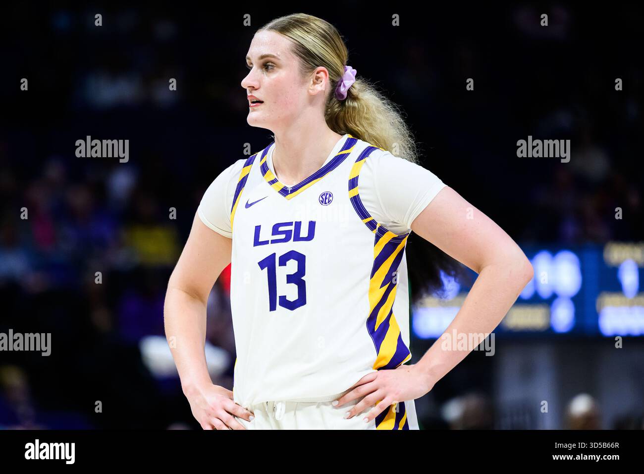 LSU forward Kate Koval (13) in the first half of a NCAA college ...